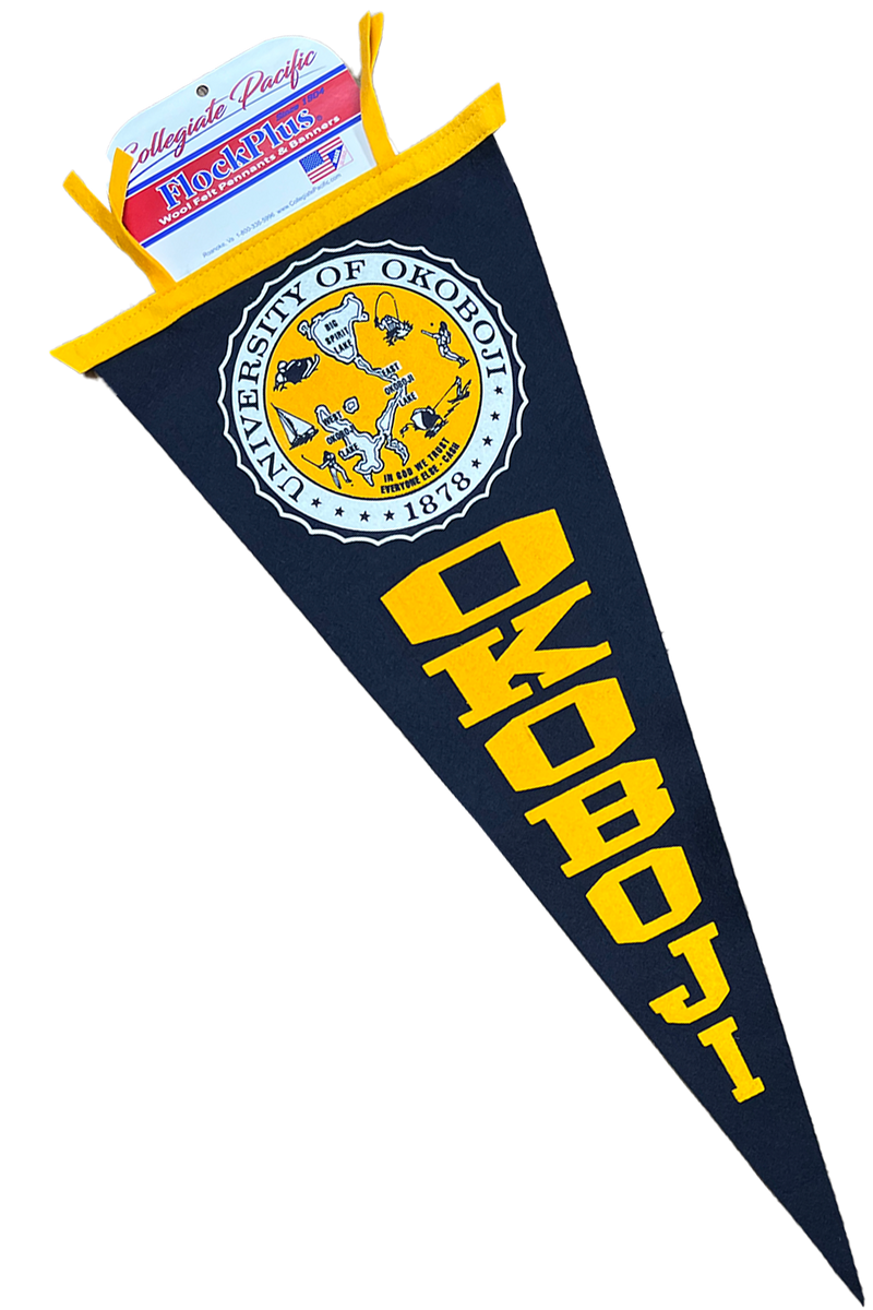University of Okoboji Vertical Pennant – UniversityofOkoboji.com
